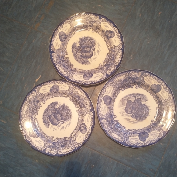 CRAFTSMAN CHINA | Dining | 3 Vintage Craftsman China Turkey Plates ...